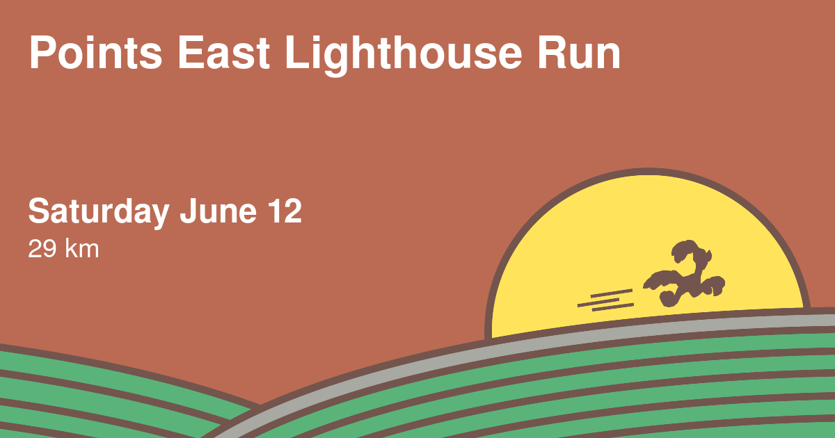 Points East Lighthouse Run 2021 - 29 km